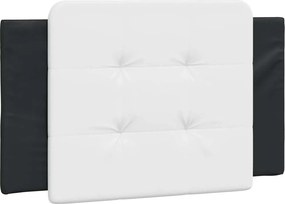 vidaXL Rám postele s LED osvětlením 100 x 200 cm umělá kůže [3214094] Barva: Bílá a černá