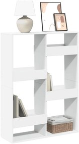 Knihovna bílá 100 x 33 x 135 cm kompozitní dřevo 3309384