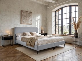 XXXLutz POSTEL BOXSPRING, 140/200 cm, světle šedá MID.YOU - Online Only postele - 001535000410