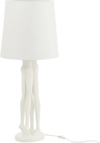 Bílá stolní lampa sousoší lidského páru Figurines – Ø 24*90 cm E27 / 60W