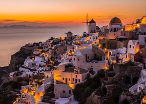 Fototapeta na míru Výhled na Santorini | Vliesová fototapeta na zed' | DFTNXXL3018