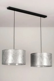 Závěsné designové svítidlo Duo Silver and Black Unima