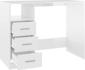 vidaXL Psací stůl se zásuvkami 102 x 50 x 76 cm kompozit [823034] Barva: Bílá