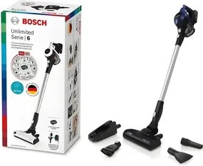 Bosch Serie 6 BBS611MAT modrá / Aku tyčový vysavač 2v1 / 18V / 2,5 Ah