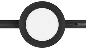 Stropní svítidlo LED Camillus DUOline, Ø 17 cm, černé
