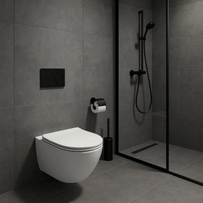 Závěsný set GEBERIT Duofix Basic+ WC LENA Rimless 48 x 36 cm + tlačítko + sedátko, bílá, 3322XX00+39040100