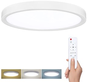 Solight LED osvětlení s dálkovým ovladačem Estela White, 36W, 2700lm, 30cm, změna chromatičnosti, stmívatelné