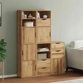 Boční skříňky 5 ks "ODDA" 40x24x79 cm Borovicový masiv 3365356