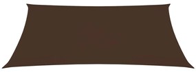 Stínící plachta oxfordská látka obdélníková 6 x 8 m hnědá,  135828