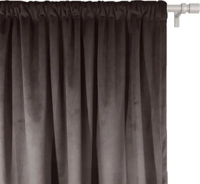 Závěs do dětského pokoje VELVET Zvolte barvu: Tmavě hnědá, Zvolte rozměr: 140 x 280 cm (šířka x výška)