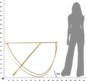 Designová konzole Rajsaun 120 cm zlatá