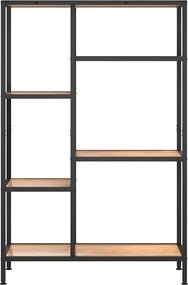 Knihovna 80 x 30 x 120 cm ocel a kompozitní dřevo 336357