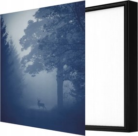 Led Podsvícený Obraz Jelen rámeček černý Canvas Slim 40x50 cm napájecí adaptér