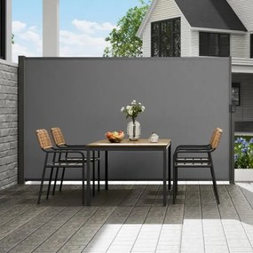 Stahovací boční markýza, 160 × 299,7 cm venkovní ochranná zástěna, 180 g