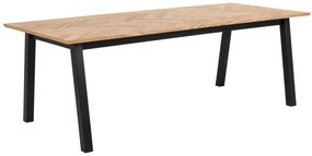 Jídelní stůl Brighton 220 cm dub/černý