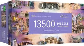 Trefl - Puzzle - UFT Města za oblaky / 13500 dílků / 198.6 x 137.6 cm