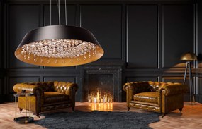 Toolight Toolight, LED závěsné svítidlo Cristal 20W APP1028-CP, černá, OSW-01233