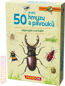 MINDOK HRA kvízová Expedice Příroda: 50 druhů hmyzu a pavouků naučná mn313
