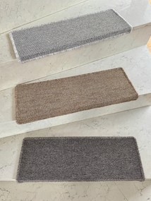 Vopi Nášlapy na schody Nature NEW béžová obdélník, samolepící - 24x65 obdélník (rozměr včetně ohybu)