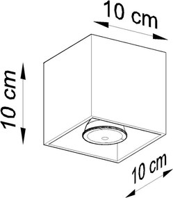 Sollux Lighting Stropní svítidlo QUAD 1 taupe