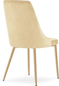 Jídelní židle IMOLA VELVET, béžová