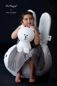 Mr Maria Dětská medvědí LED lampa Bruno S, bílá barva, plast