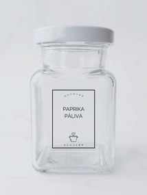 Samolepka na kořenky PAPRIKA PÁLIVÁ průhledná 3 × 4 cm základní písmo