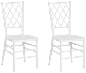 Sada 2 jídelních židlí, bílá CLARION Beliani