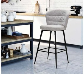 Designová barová židle Bardolph šedá