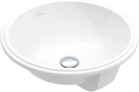 VILLEROY & BOCH Villeroy Boch Architectura - Umyvadlo na vestavbu zespodu, 400x400x175 mm, s přepadem, alpská bílá CeramicPlus 5A7545R1