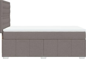 Box spring postel s matrací taupe 100 x 200 cm textil 3293897