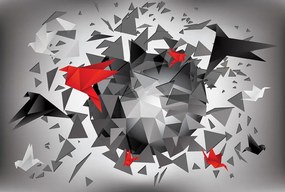 Postershop Fototapeta: Origami abstrakce (1) - 254x368 cm