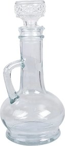 Dekorační skleněná lahvička karafa se zátkou - 225 ml