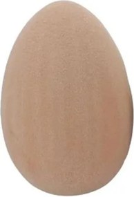 Tmavě béžové gigantické velikonoční vejce Egg Easter Flock XL - Ø 38*53 cm