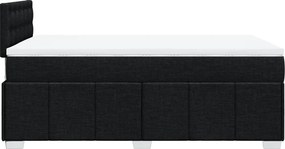 Box spring postel s matrací černá 120x200 cm textil 3287051