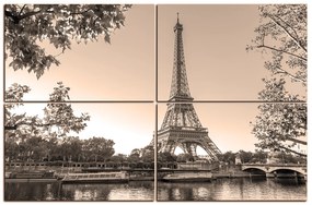 Obraz na plátně - Eiffel Tower 1110FD (90x60 cm)