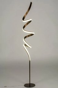 Stojací designová LED lampa Spira Bronse