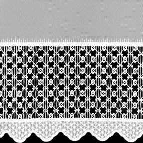 ZÁCLONA NA PÁSCE KATRINA 350X150 CM BÍLÁ
