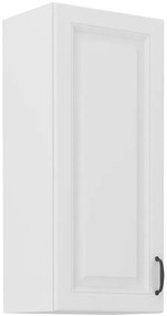 STL 40 cm skříňka horní jednodveřová STILO II (výška 90 cm) Barevné provedení STILO: Bílá / Bílá
