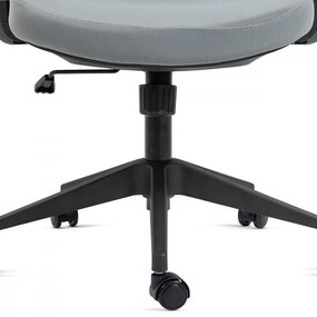 Kancelářská židle LINET — látka, černá / šedá