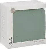 KikkaBoo Sada boxů na svačinu 3 ks Platinum Silicone Sage