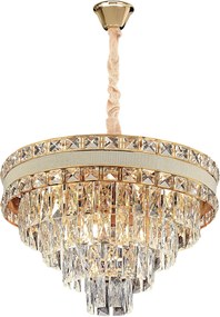 Toolight Toolight, závěsné svítidlo 50cm, 7xE14, G048-CP, zlatá, OSW-08942