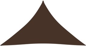 vidaXL Stínící plachta oxfordská látka trojúhelník 3,5x3,5x4,9 m [135120] Barva: Hnědá
