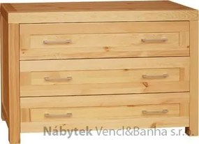 moderní dřevěná komoda 120, prádelník z masivního dřeva borovice DEL SOL drewfilip 20
