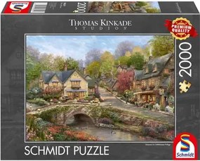 SCHMIDT Puzzle Léto v Cobblestone village / 2000 dílků / od 14 let