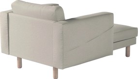 Potah na IKEA Norsborg šezlong s loketními opěrkami barva béžová látka pletený vzor