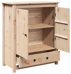 Skříň highboard 83 x 41,5 x 100 cm masivní borové dřevo