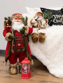 Tutumi, vánoční figurka Santa Clause 44 cm 301252, bílá-hnědá-zelená, CHR-08901