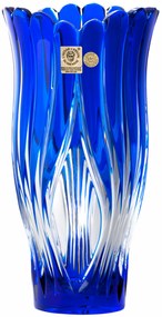 Váza Shell, barva modrá, výška 205 mm