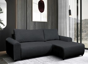 XXXLutz ROHOVÁ SEDAČKA, textil, černá MID.YOU - Sedací soupravy - 001574005901